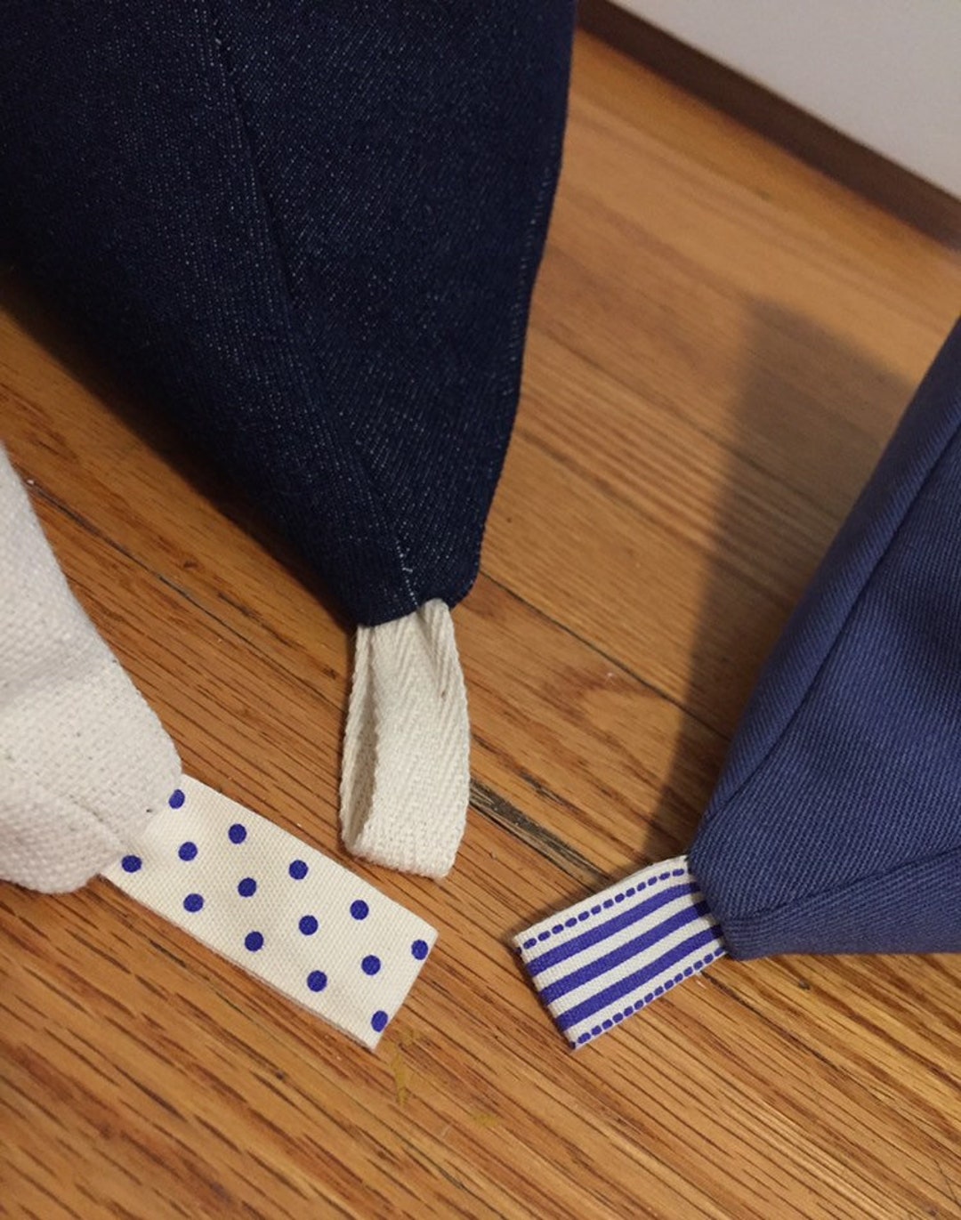 Blue Doorstops, Matching Door Stops, Door Stoppers Blue, Polka Dots ...