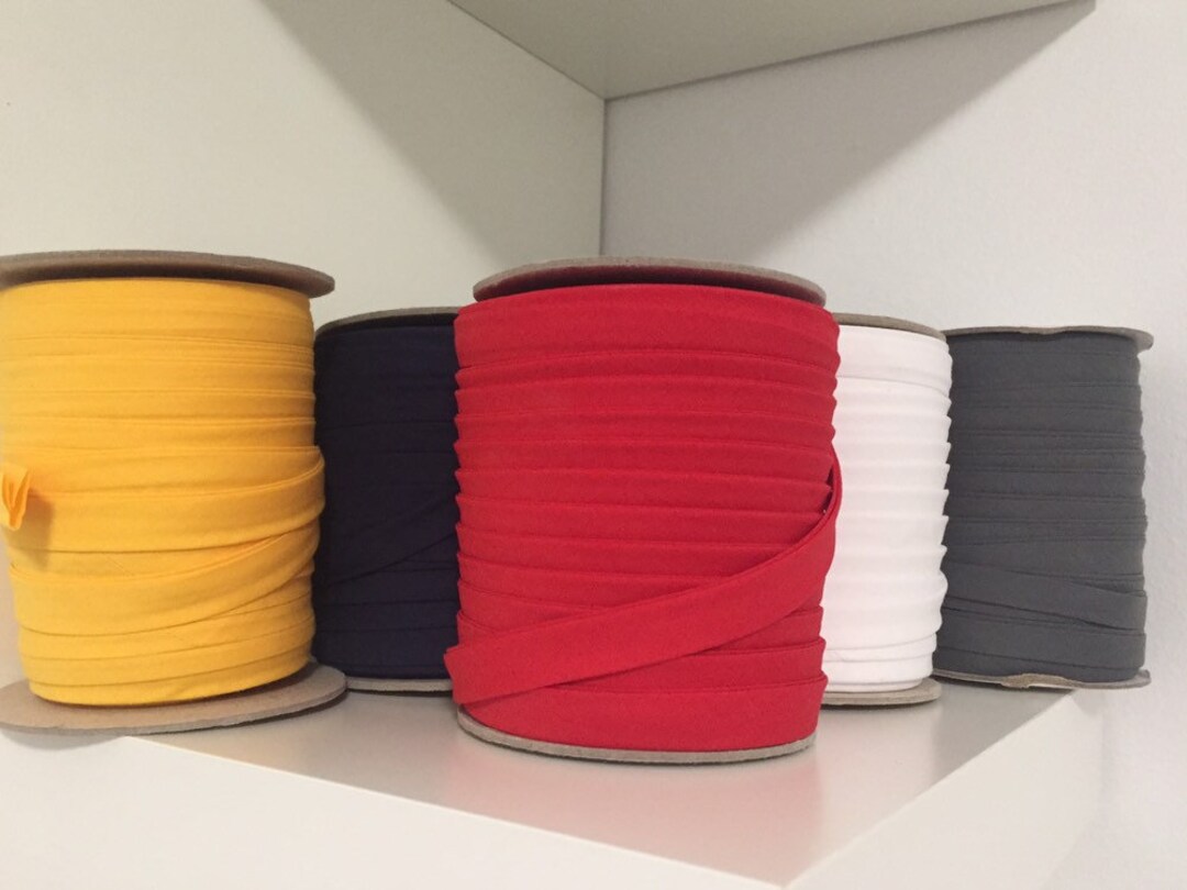 Solid Colour Bias Tape 1/2", 13mm Bias Tape Sewing, Bias Tape Canada ...