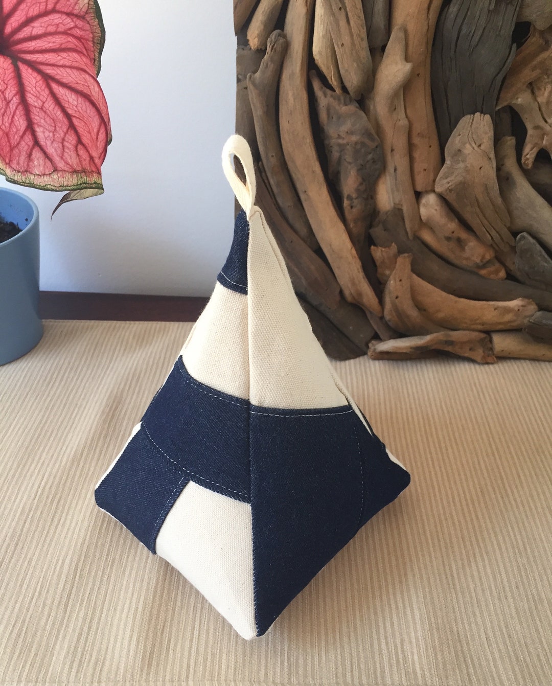 Sculpted Fabric Door Stops, Modern Farmhouse, Boho Doorstops ...