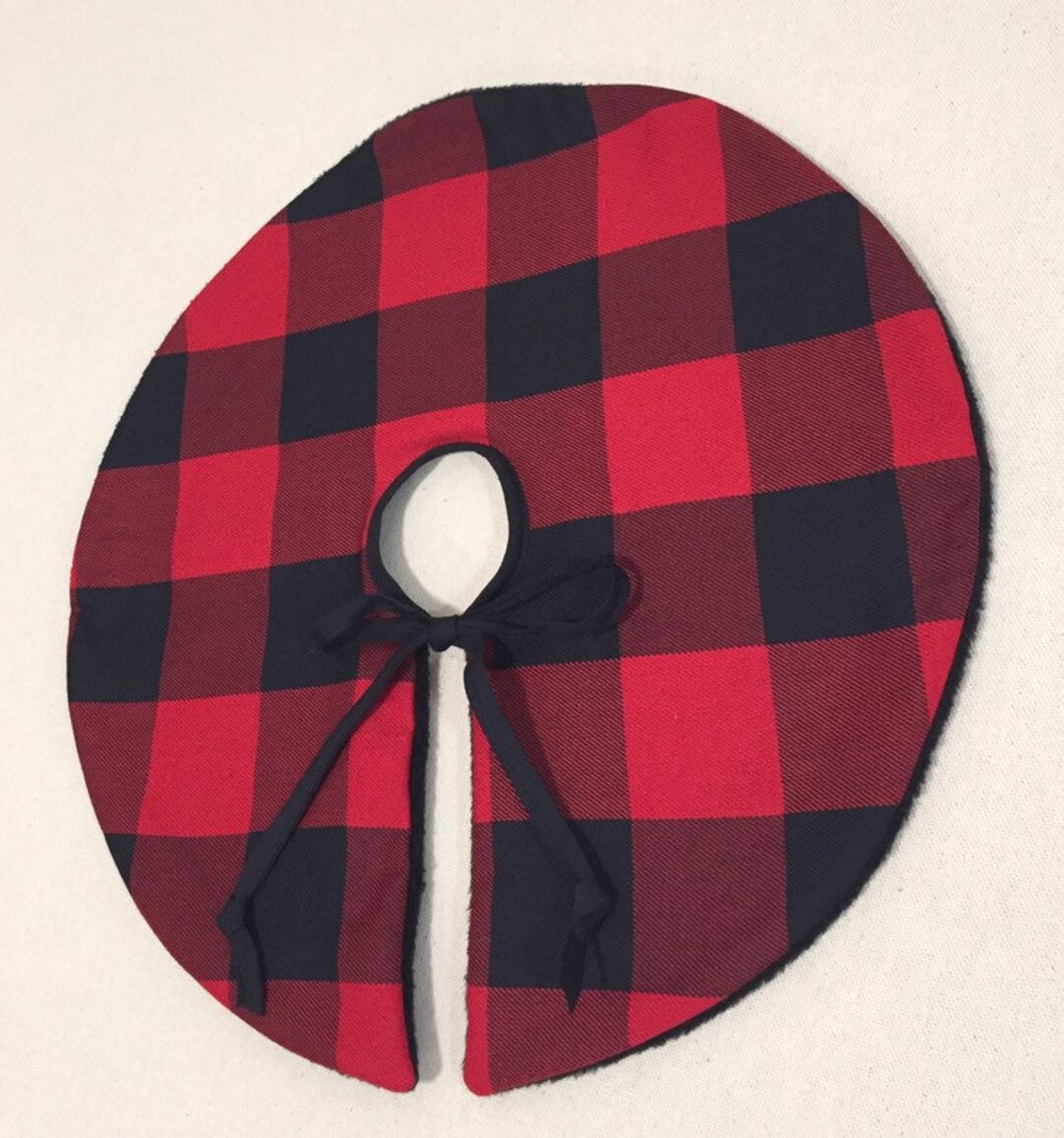 Buffalo Check Tree Skirts, Red & Black Tree Skirts, Custom Tree Skirt ...