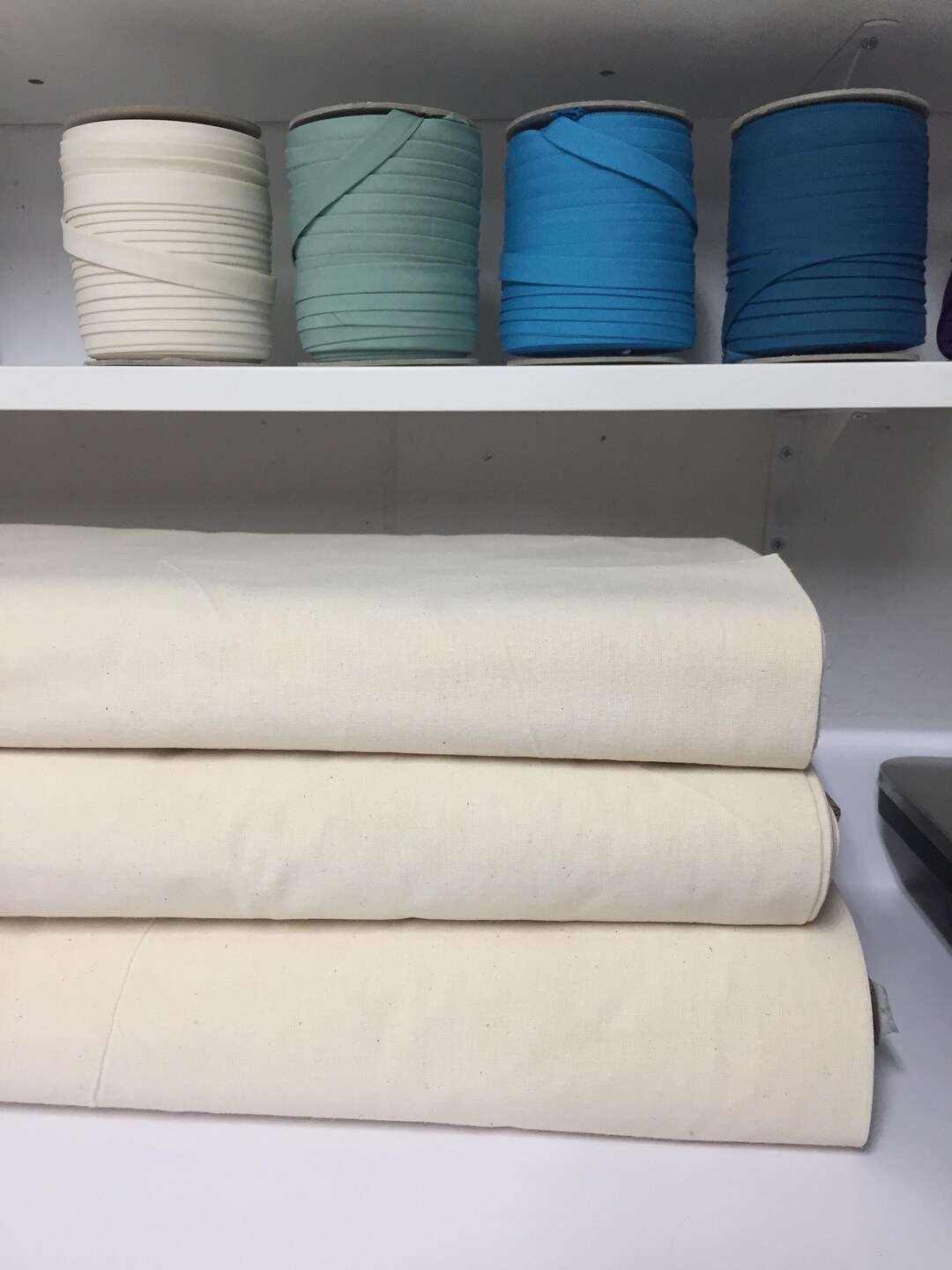 Muslin Fabric by the Yard, 150cm Width Natural Cotton Sheeting, Greige Fabric, Knackered Mamas ...