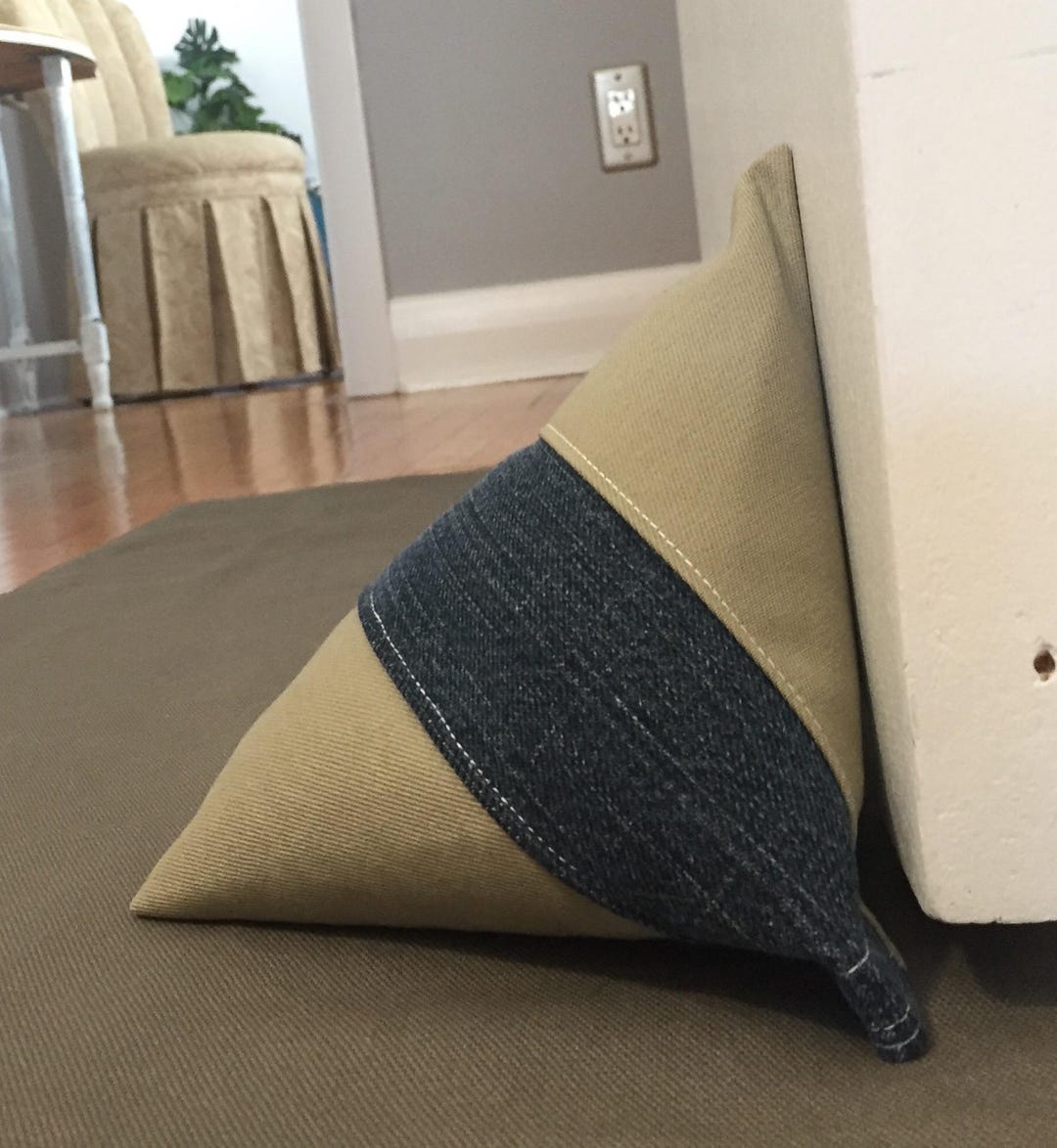 Not A Wedge Sculpted Doorstop | Door Stops by Knackered Mamas, Denim ...