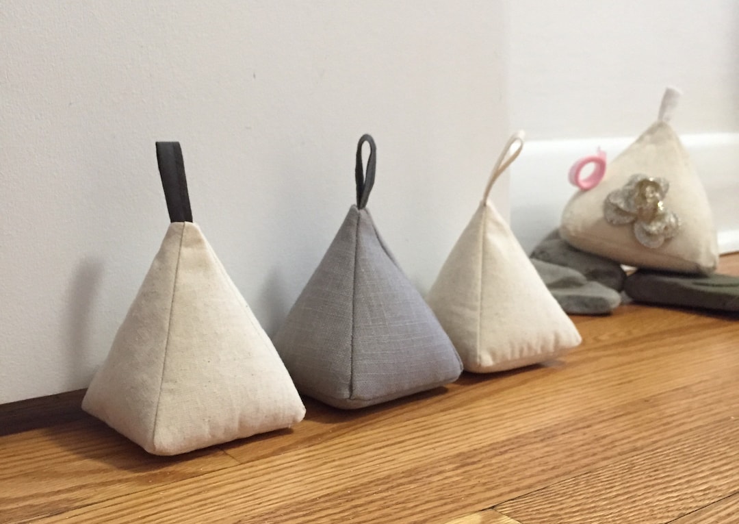 Fabric Pyramid Pattern Weights, Paper Weights, Triangle Weights ...