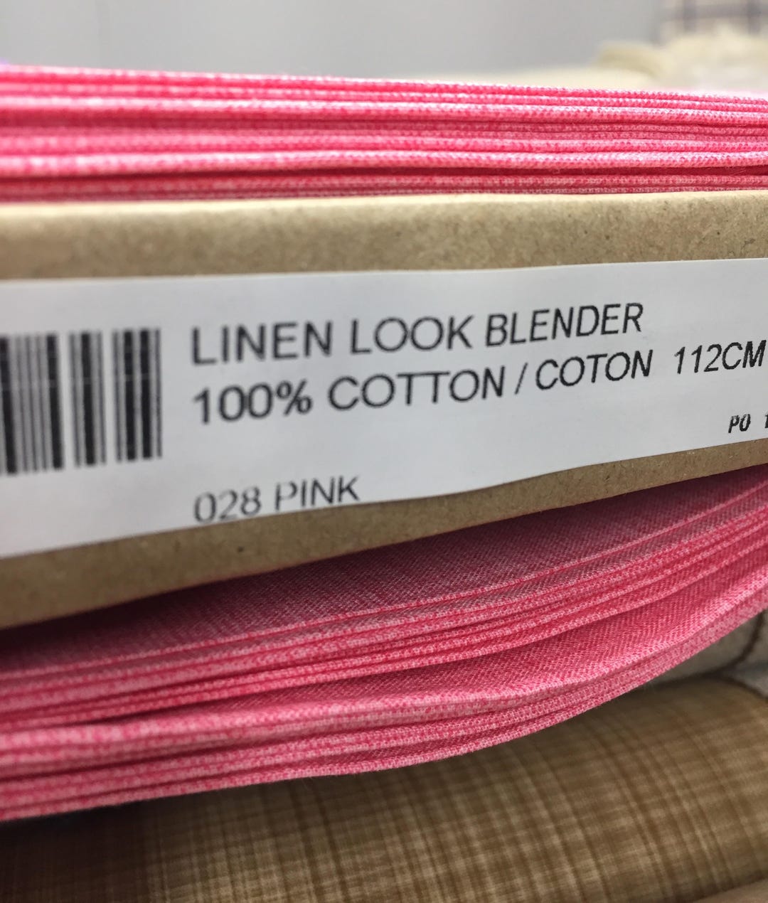 Pink Linen Look Cotton, Budget Quilter’s Cotton BTY, Premium Cotton ...