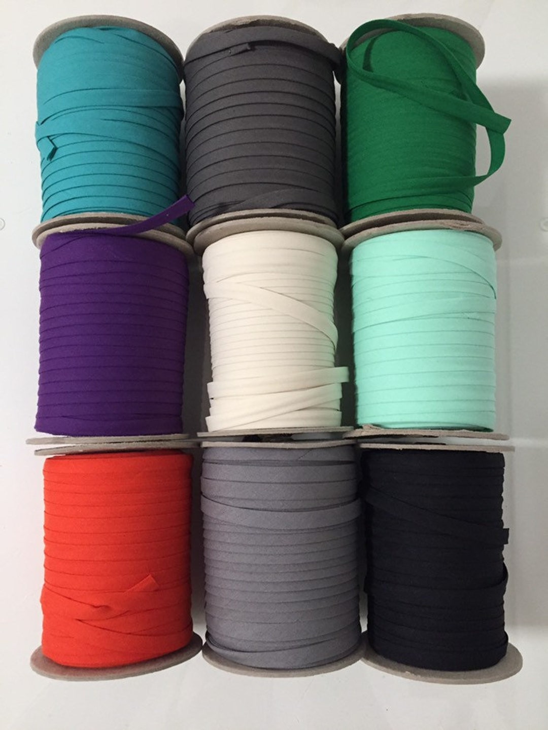 1/4" Bias Tape, 6mm Bias Tape, Ivory Bias Binding Deals, Green Sewing ...