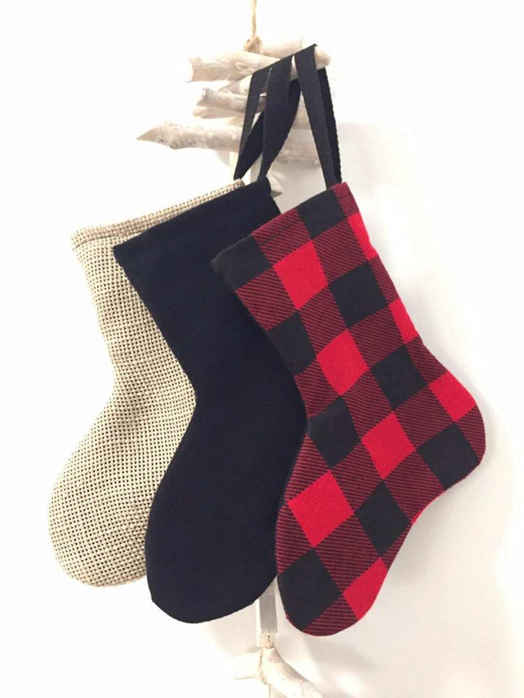 Single Christmas Stockings on Sale, Buffalo Check Stockings Clearance ...