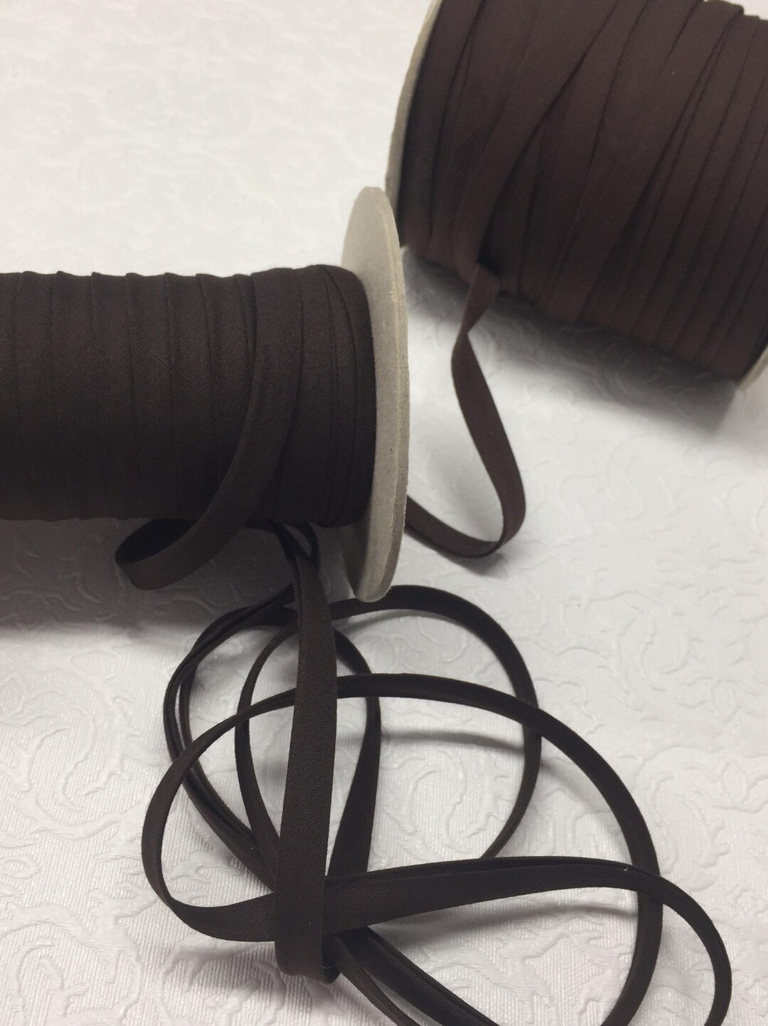 1/4" Bias Tape Brown, 6mm Bias Tape, Brown Bias Binding Deals, Narrow ...