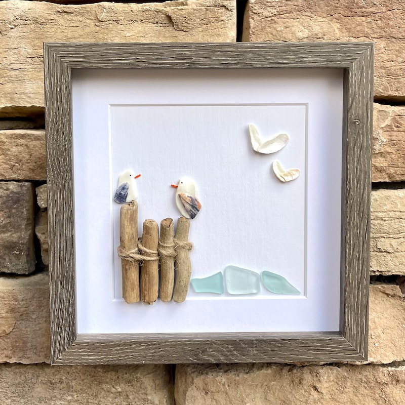 Framed Sea Glass - Etsy