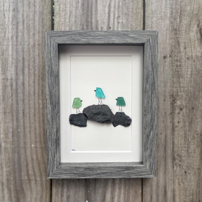 Bird Pebble Art - Etsy