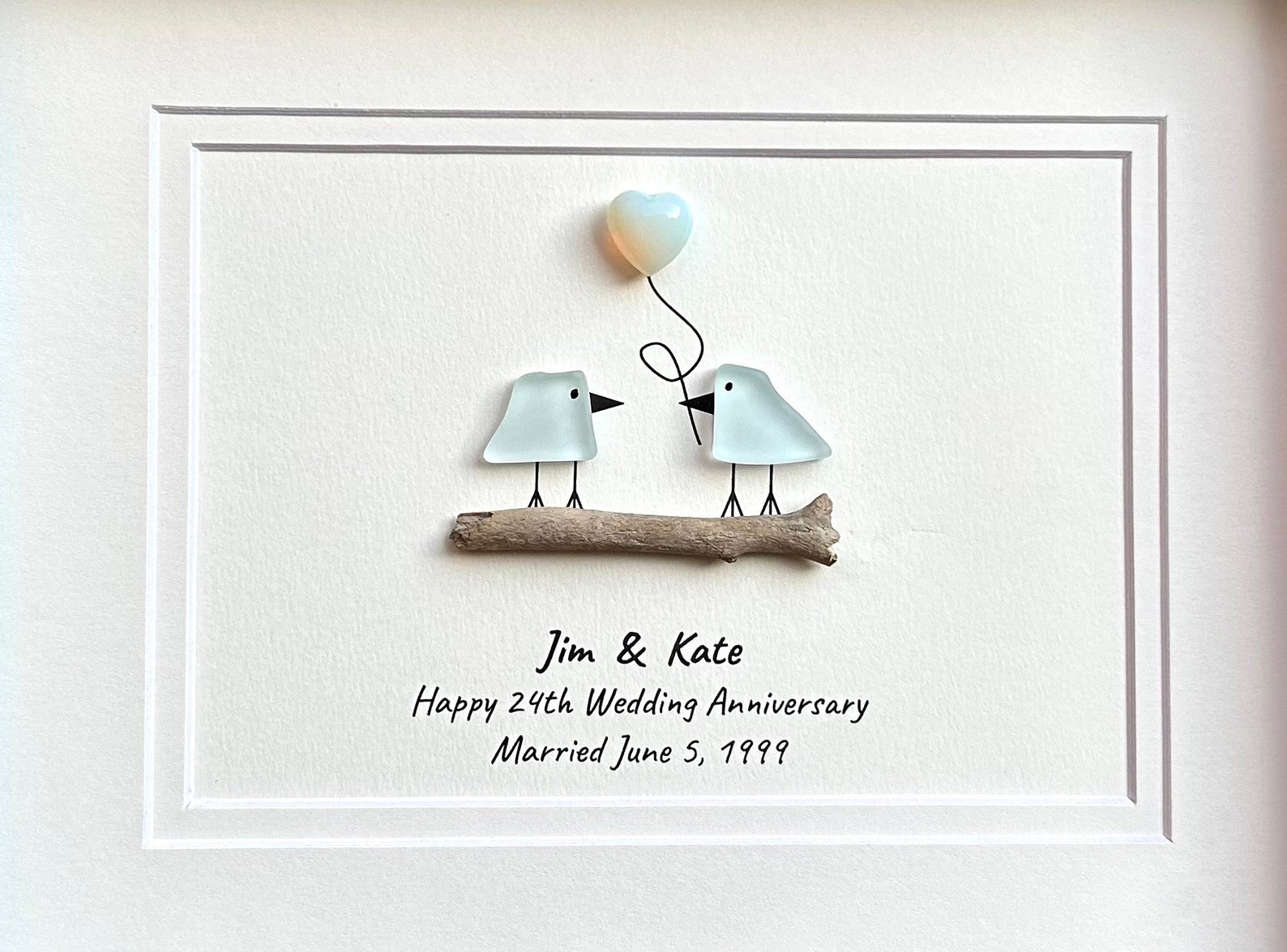 24th Opal Wedding Anniversary Personalized Gift, 8 X 10” Gift for ...