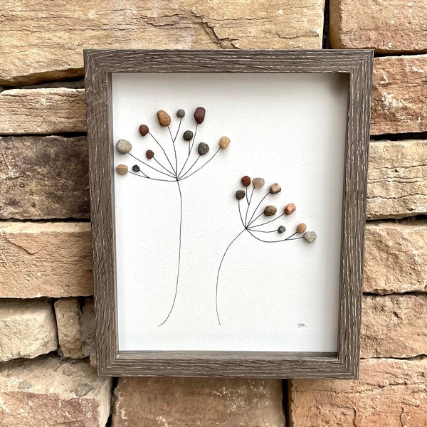 Pebble Art Flowers - Etsy