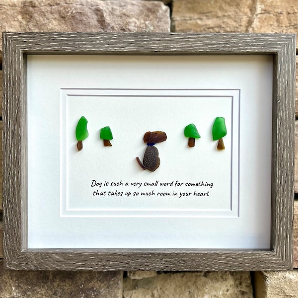 Sea Glass Dog Art - Etsy
