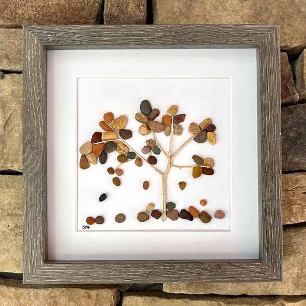 Pebble Art Tree - Etsy