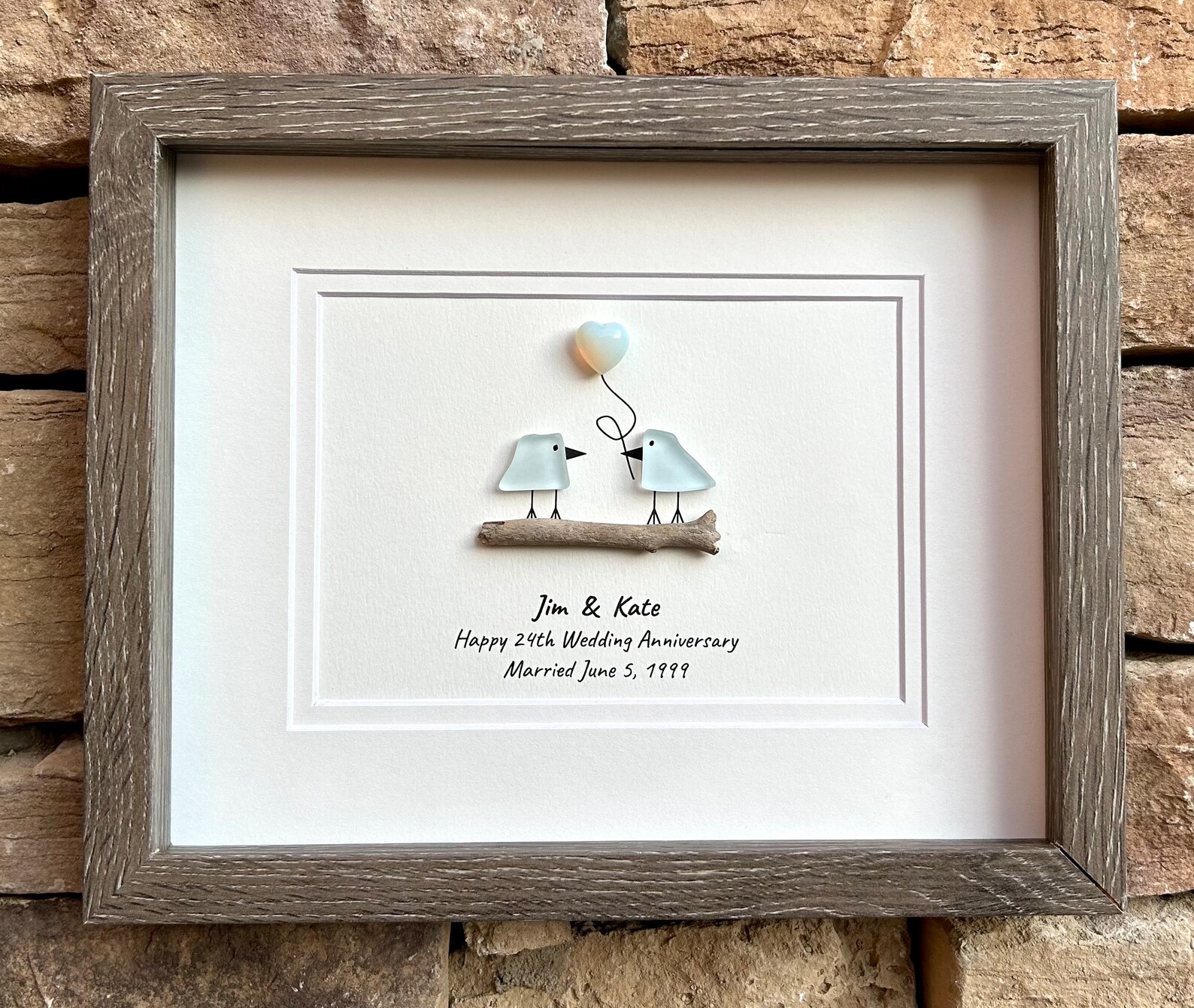 24th Opal Wedding Anniversary Personalized Gift, 8 X 10” Gift for ...