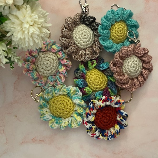Flower Key Ring - Etsy