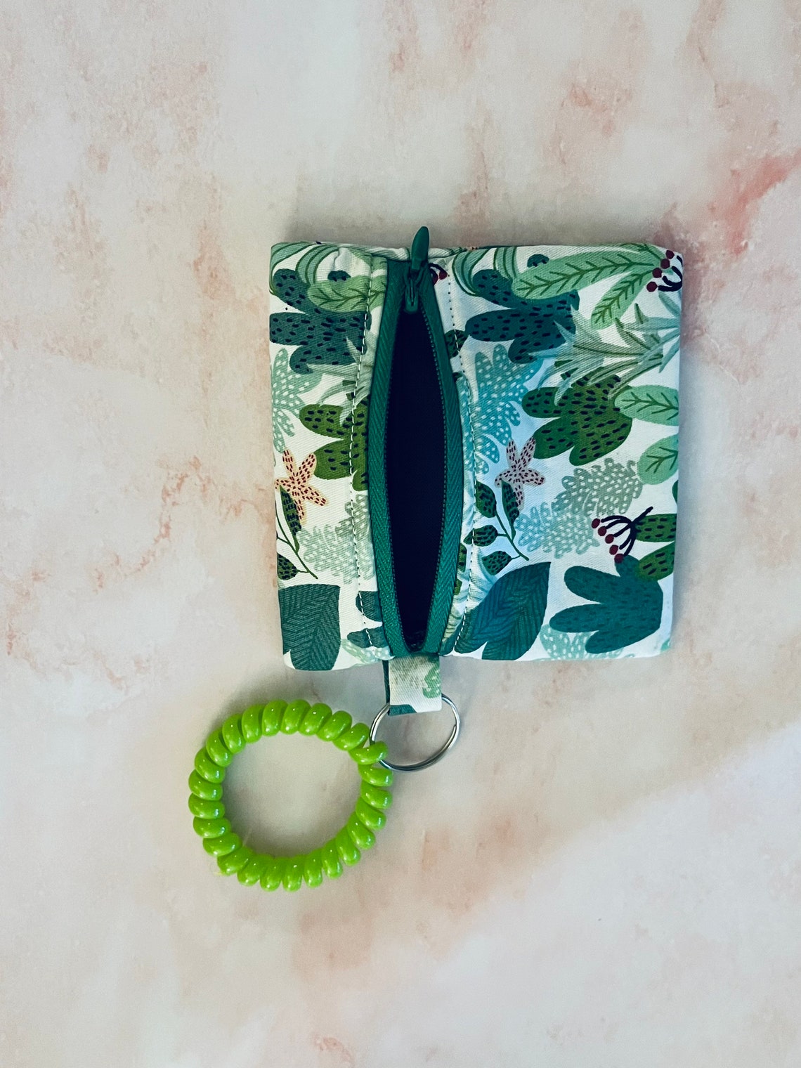 Fabric Coin Purse Card Holder Change Purse Handmade With Wristlet ...