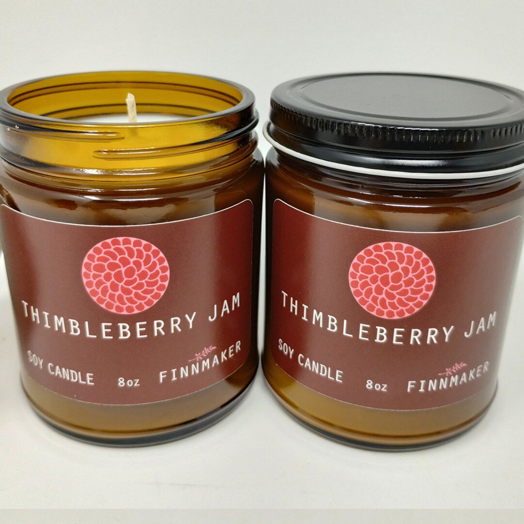THIMBLEBERRY JAM Soy Candle - Etsy