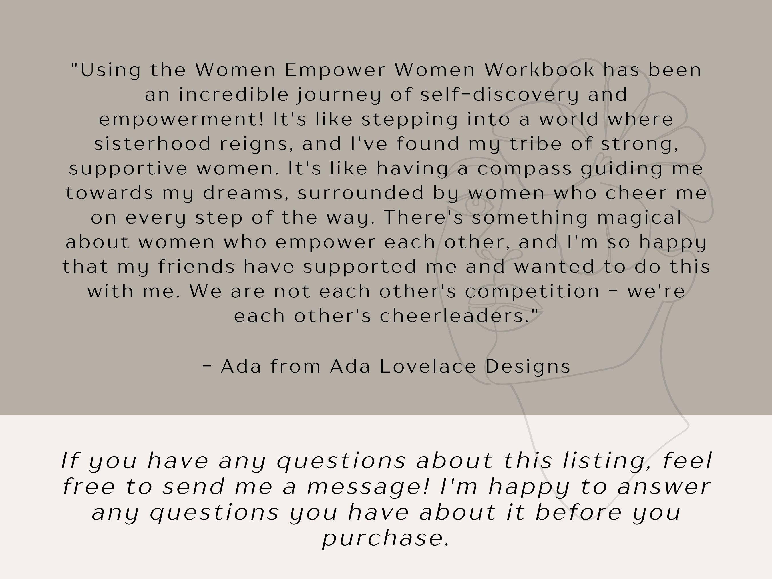 Women Empower Women | Feminist Workbook With 30 Journal Prompts to ...