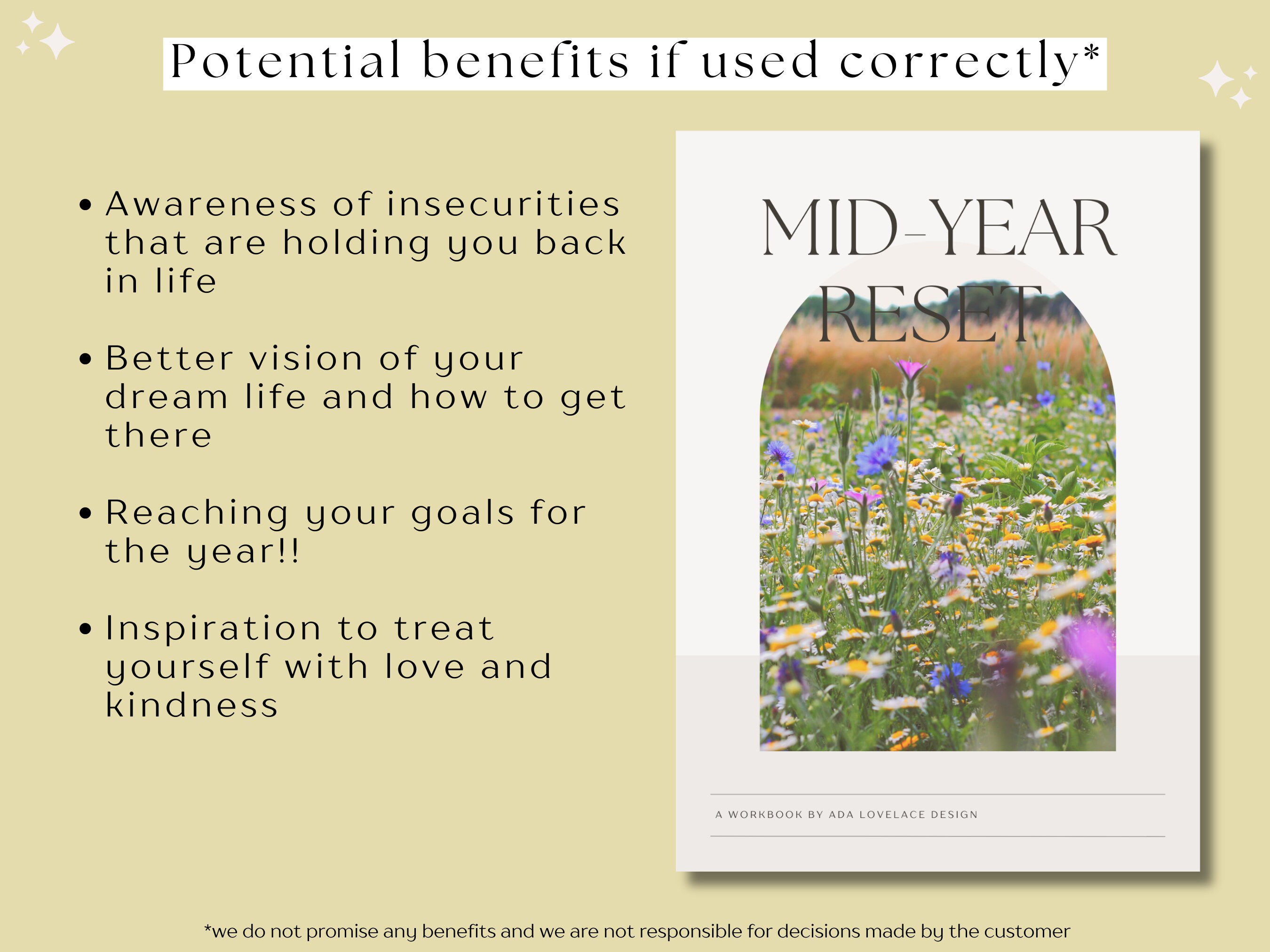 Magical Mid-year Reset Workbook | Midsummer Reflections With 18 Journal ...