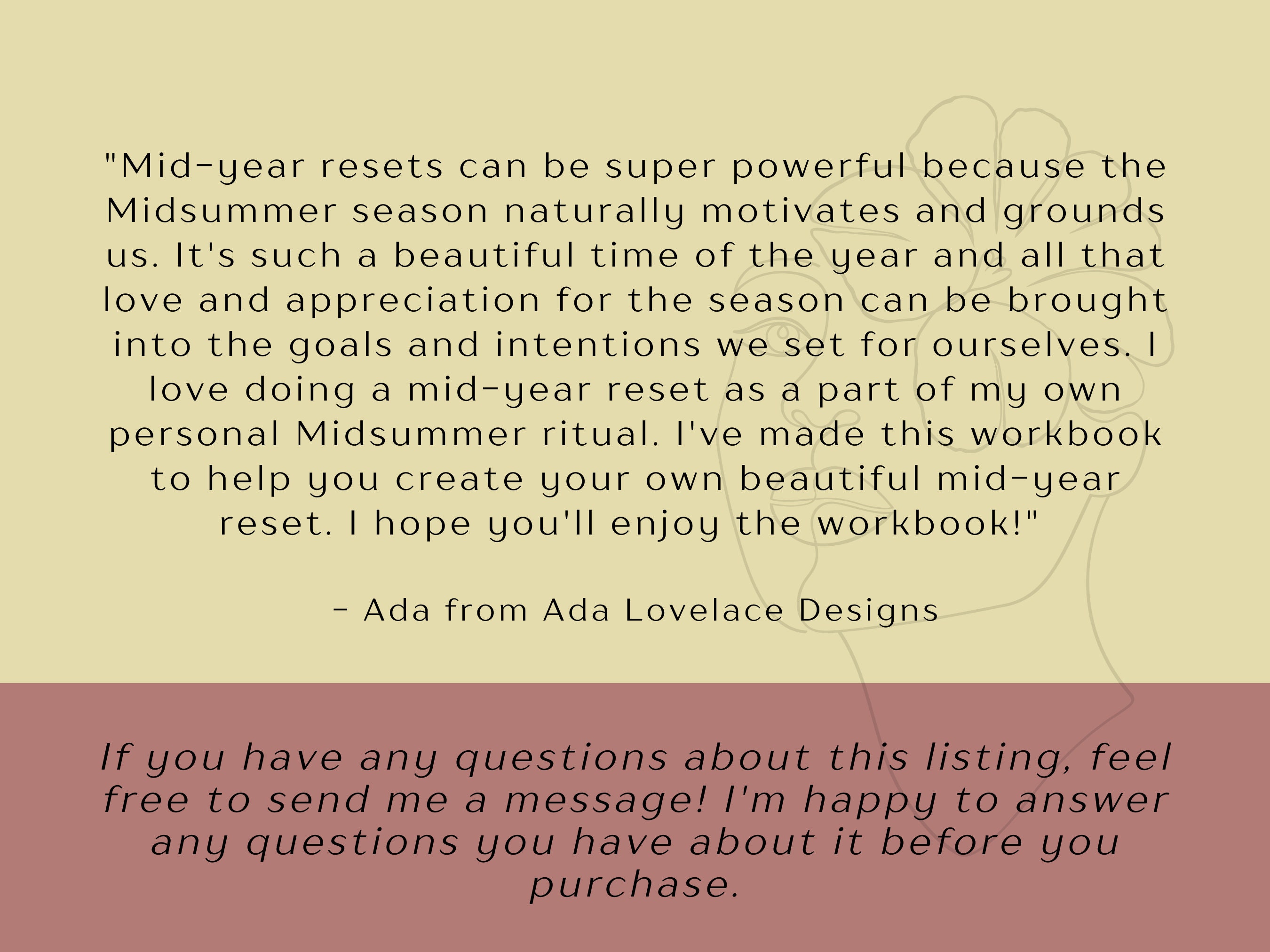 Magical Mid-year Reset Workbook | Midsummer Reflections With 18 Journal ...