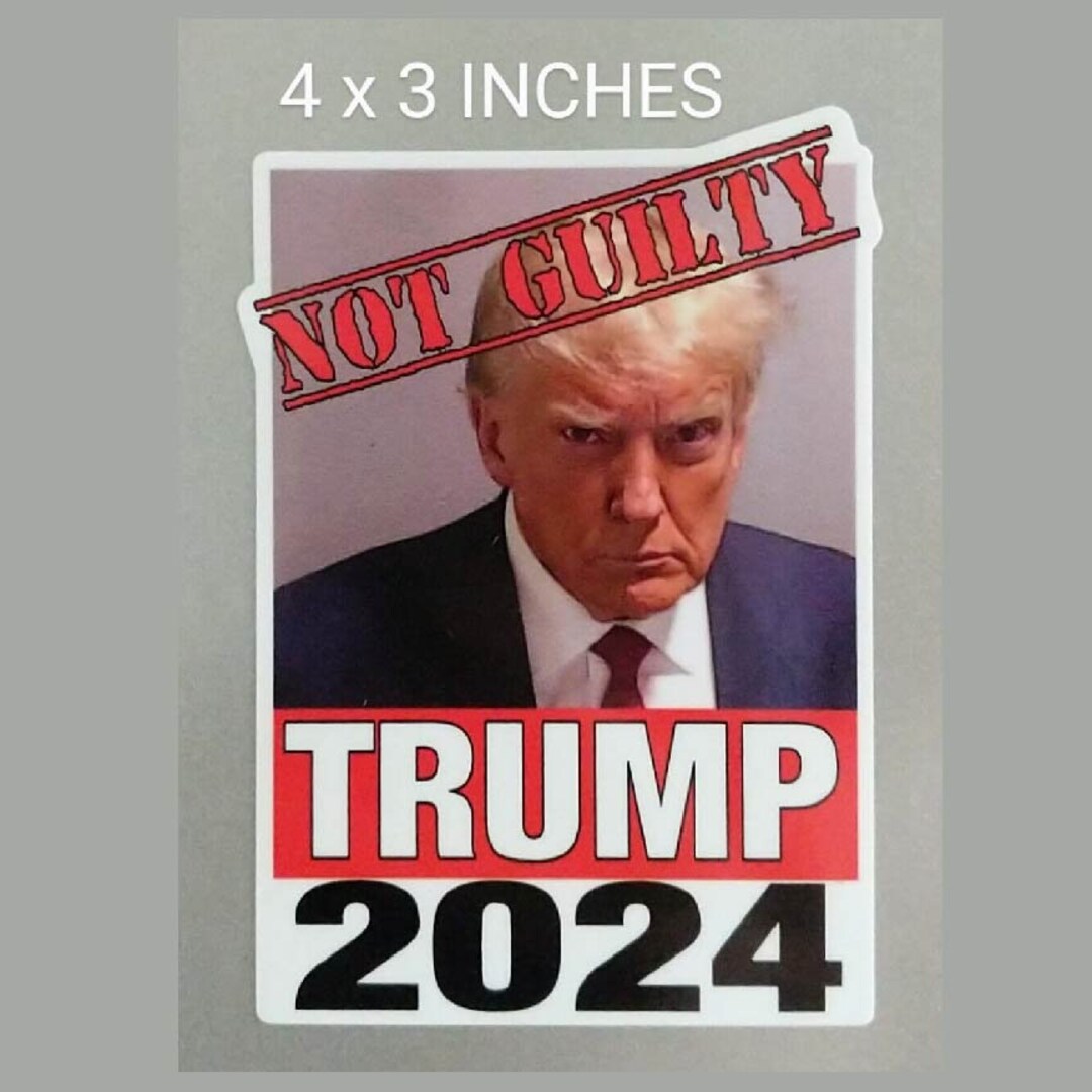 4 X 3" Trump Mugshot, Mugshot Decal, Trump Sticker, Trump Mugshot ...