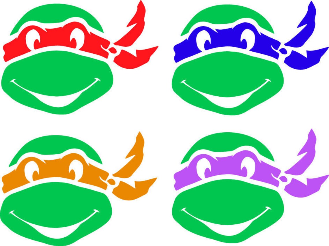 Teenage Mutant Ninja Turtles Bundle Die Cut Decals Window | Etsy