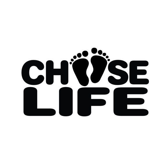 Choose Life Die Cut One Color Decals Window Bumper Sticker Car - Etsy