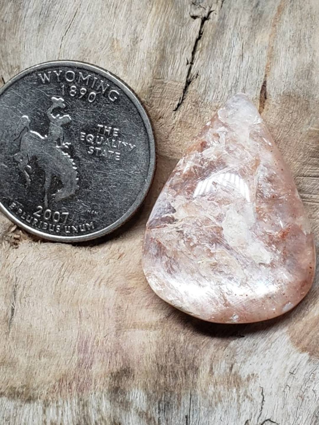 Yellowstonegem-et Natural Wyoming Selenite Crystal Specimen Cabochon 40 ...