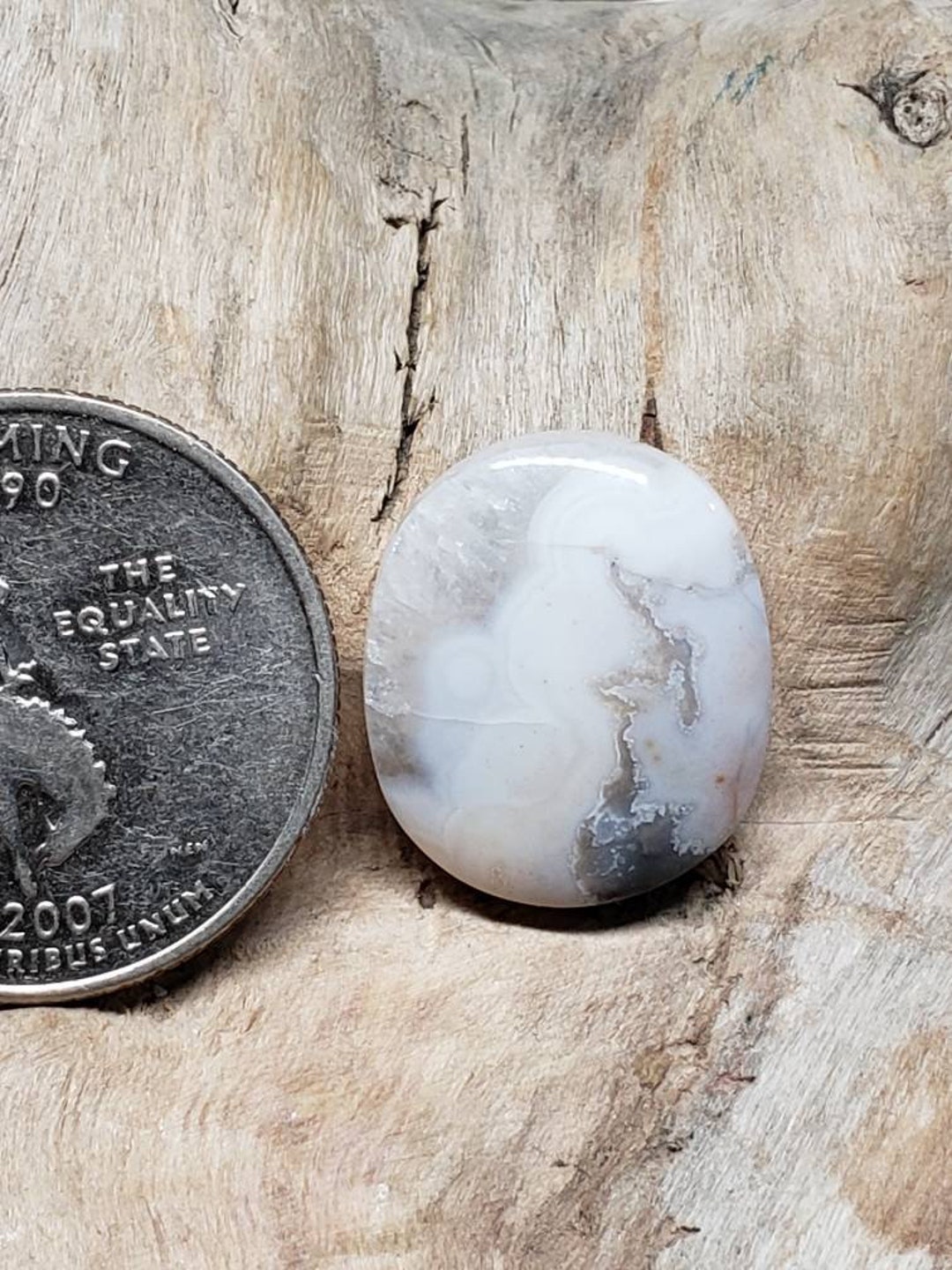 Yellowstonegem-et Natural Cody WY Yellowstone Agate Cabochon 15 Carats ...