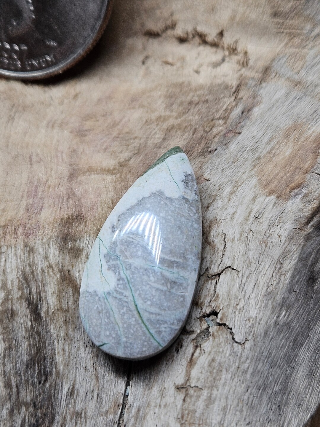 Yellowstonegem ET Natural Yellowstone Variscite Cabochon 17 Carats No ...