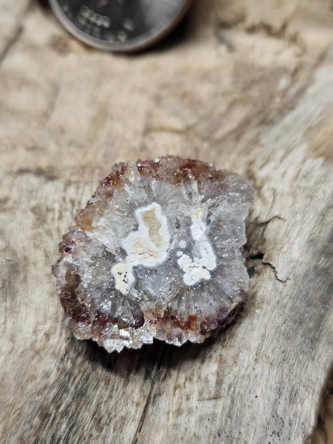 Yellowstonegem- Quartz Cluster Flower Specimen Beautiful Red Color ...