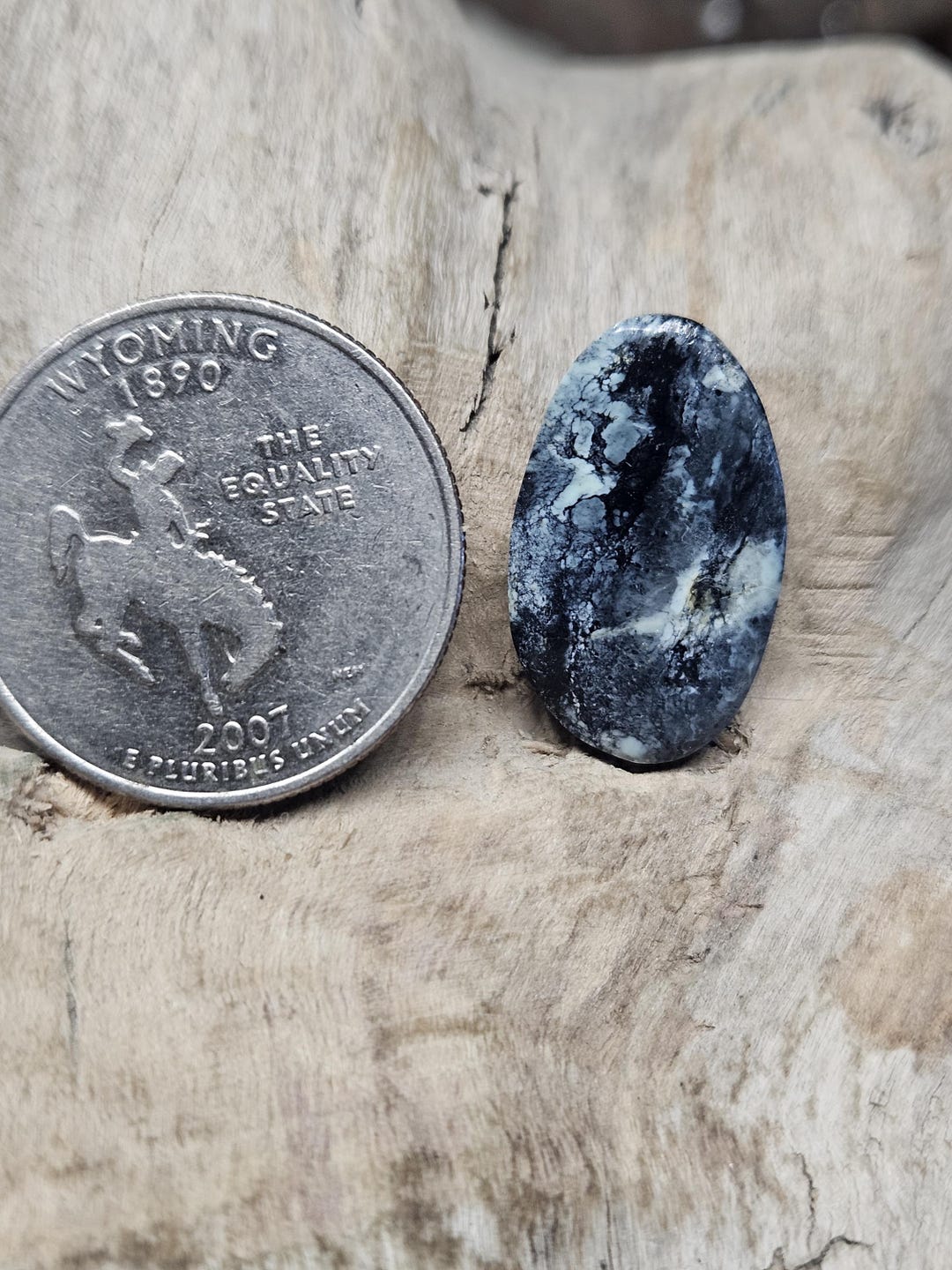 Yellowstonegem-et Snowville Variscite Cabochon 11 Carats - Etsy