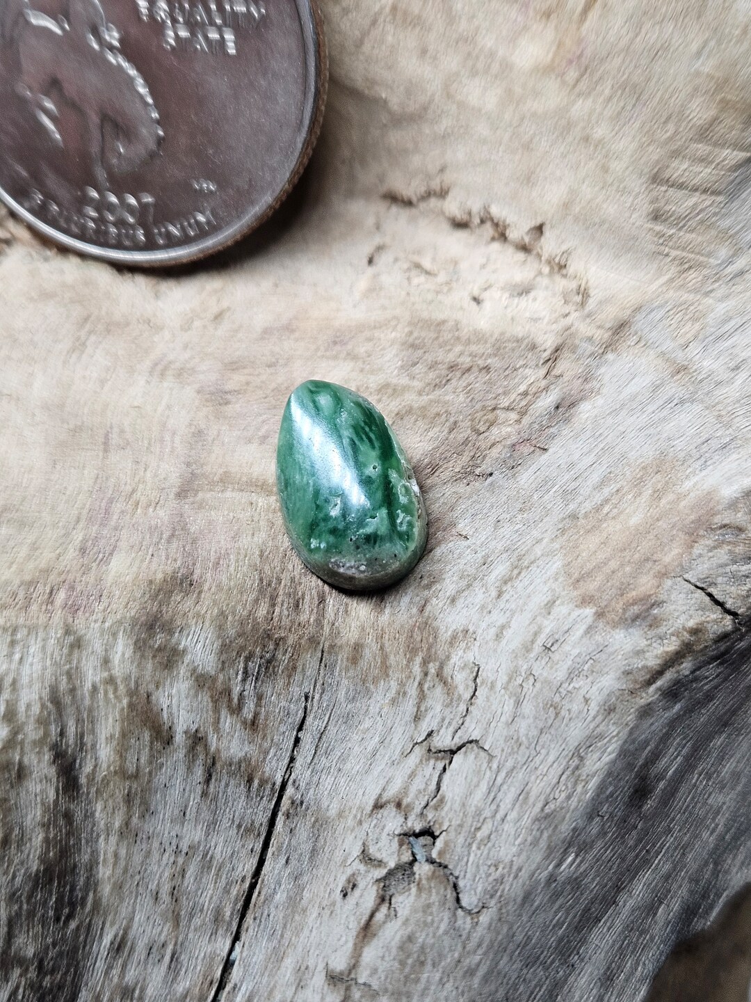 Yellowstonegem ET Natural Yellowstone Variscite Cabochon 3 Carats No ...
