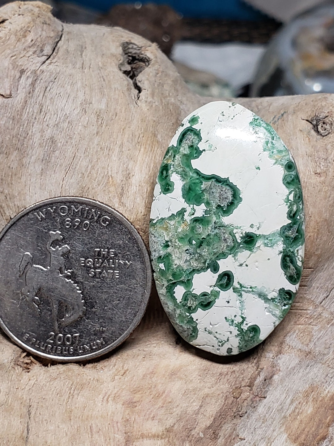 Yellowstonegem ET Natural Yellowstone Variscite 40 Carats No Backing ...