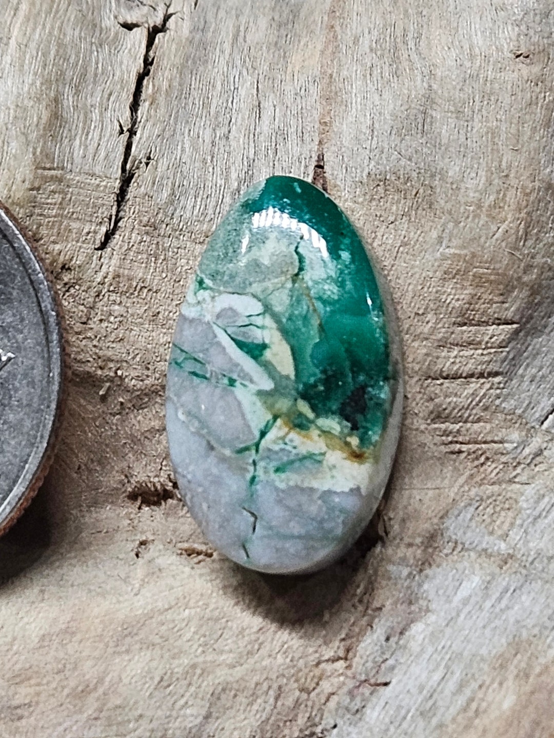 Yellowstonegem ET Yellowstone Variscite Cabochon 15 Carats No Backing ...