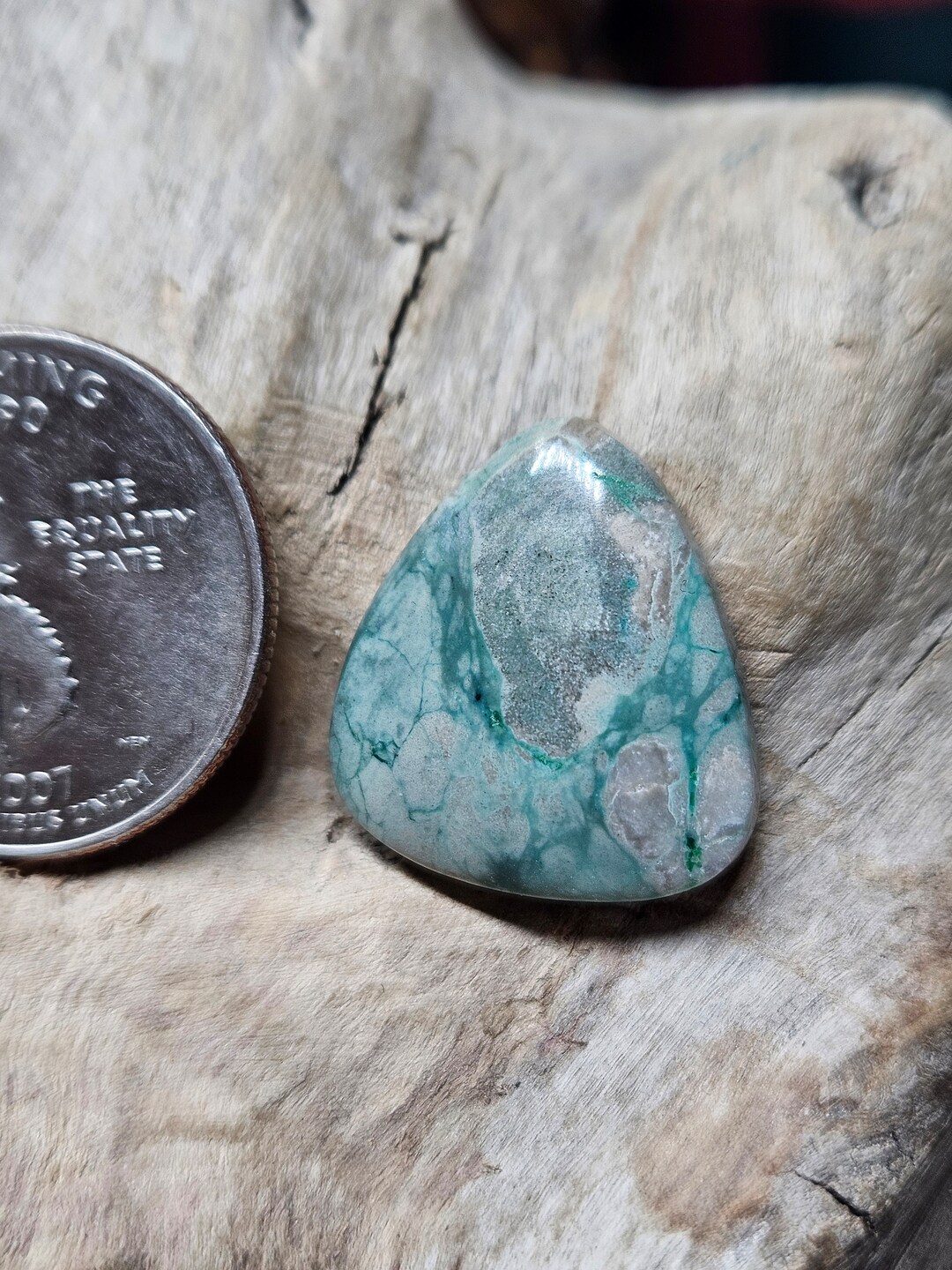 Yellowstonegem ET Natural Yellowstone Variscite Cabochon 20 Carats No ...