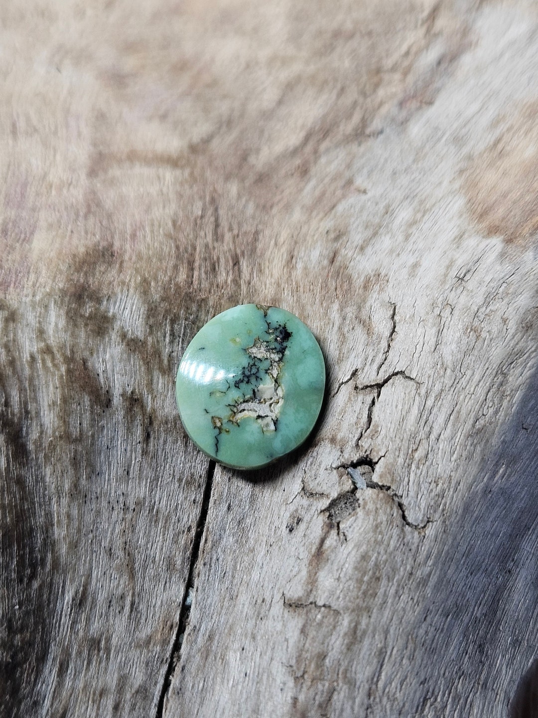 Yellowstonegem ET Snowville Natural Variscite Cabochon 2 Carats No ...