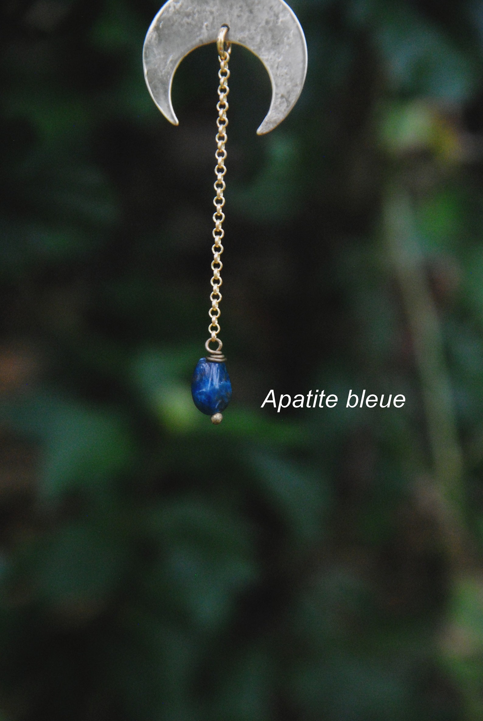 Collier Cycle lunaire en laiton martelé. Pièce - Etsy France