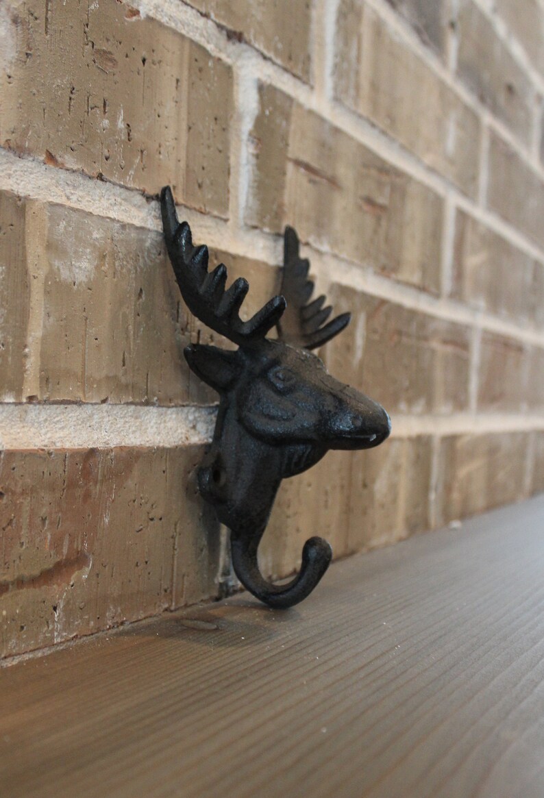 Moose Hook Cast Iron Moose Metal Moose Cast Iron Hook Cast | Etsy