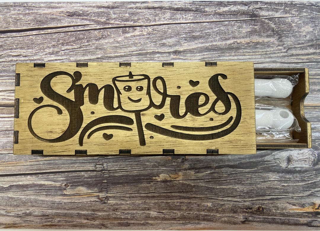 Smore Sticks Engraved Storage Box - Etsy