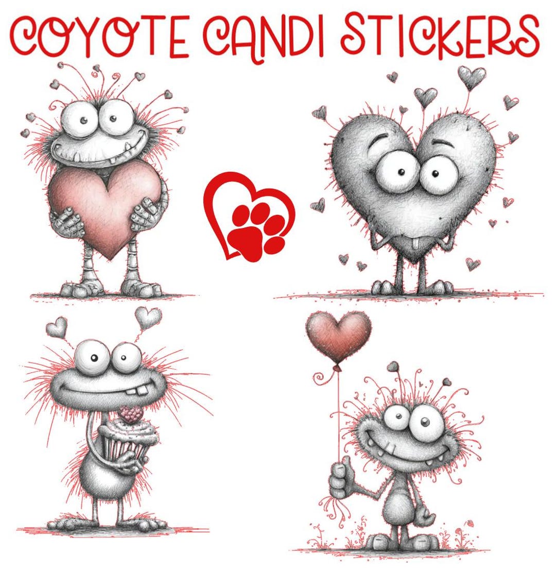 Valentine Sicker Sheets - Googly Love - 22 Stickers - Etsy