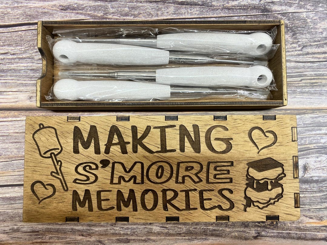 Smore Sticks Engraved Storage Box - Etsy