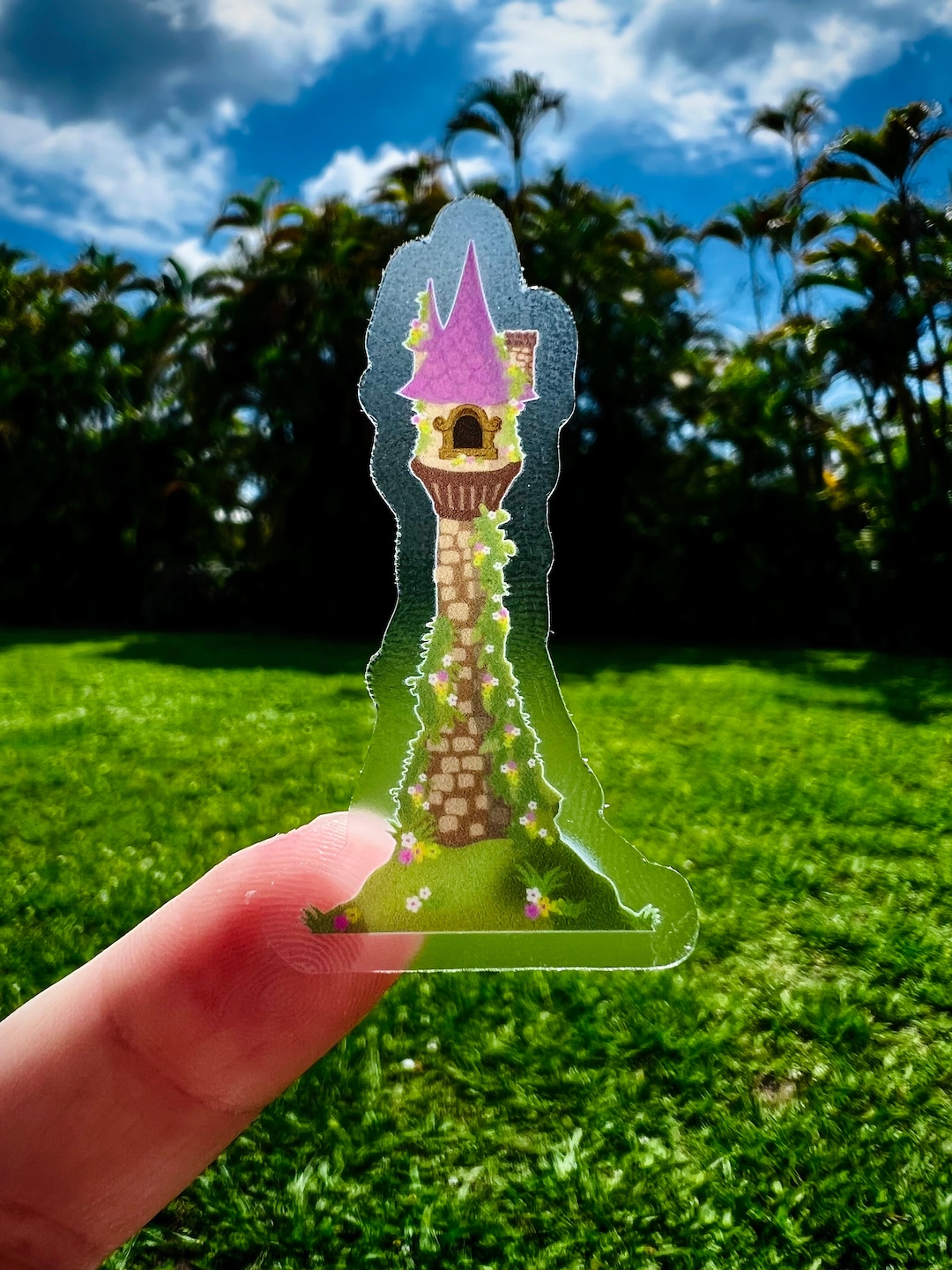 Rapunzel’s Tower Transparent Sticker Great for Water Bottles, Notebooks ...