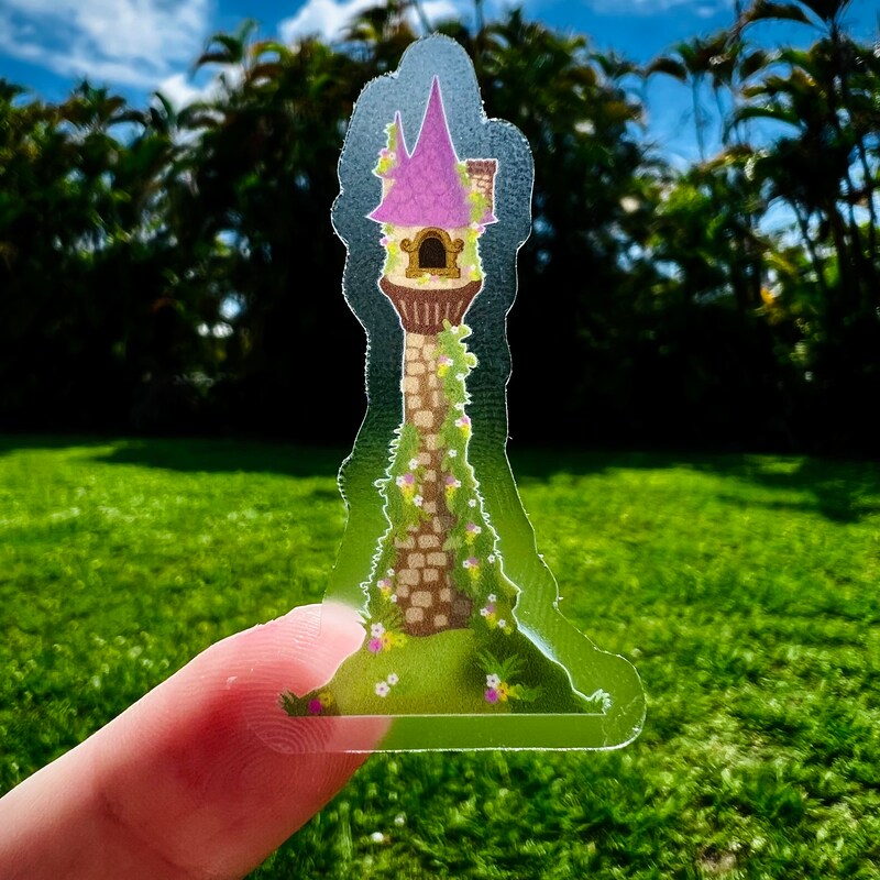 Rapunzels Tower Sticker - Etsy