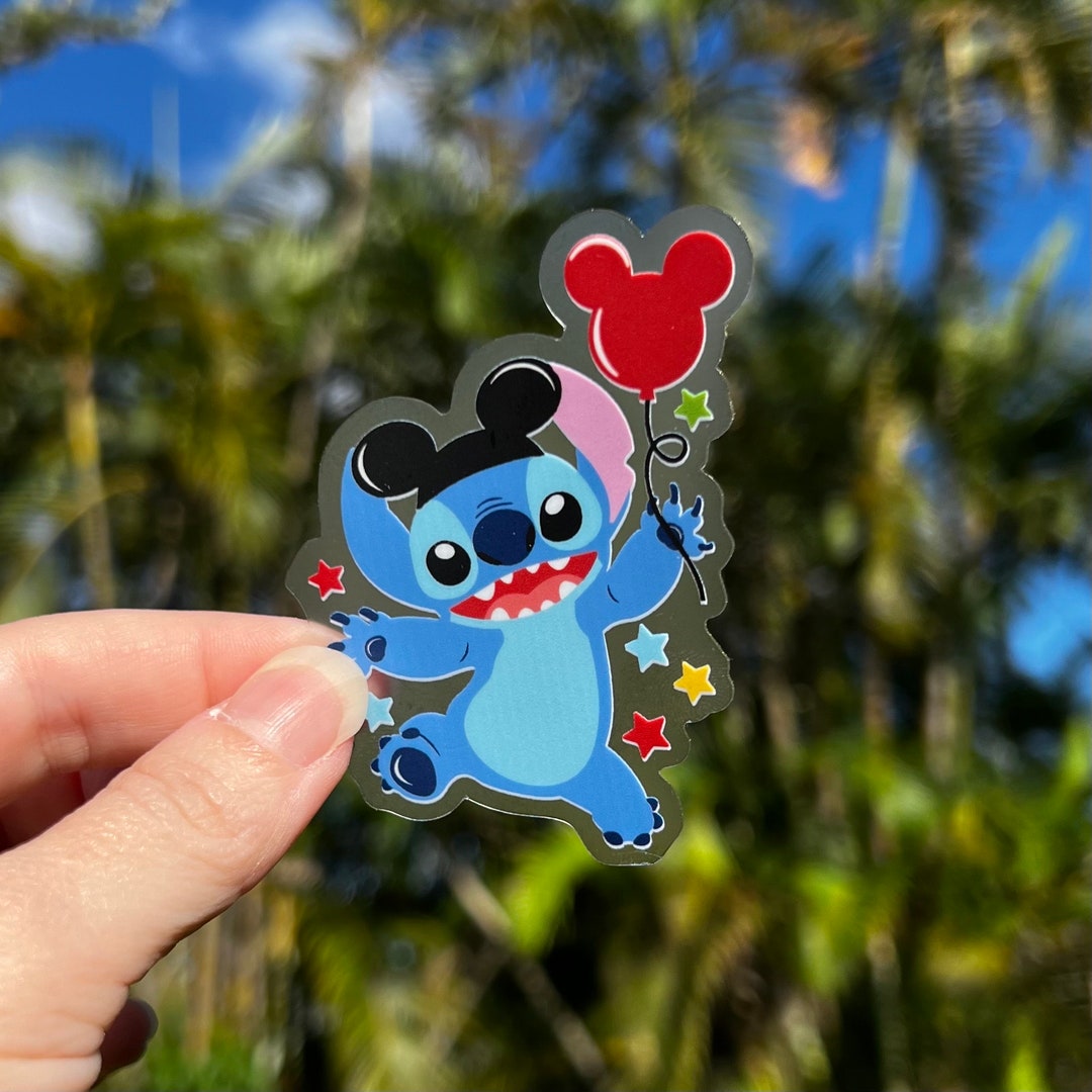 Stitch Does Disney Transparent Sticker Great for Water Bottles ...
