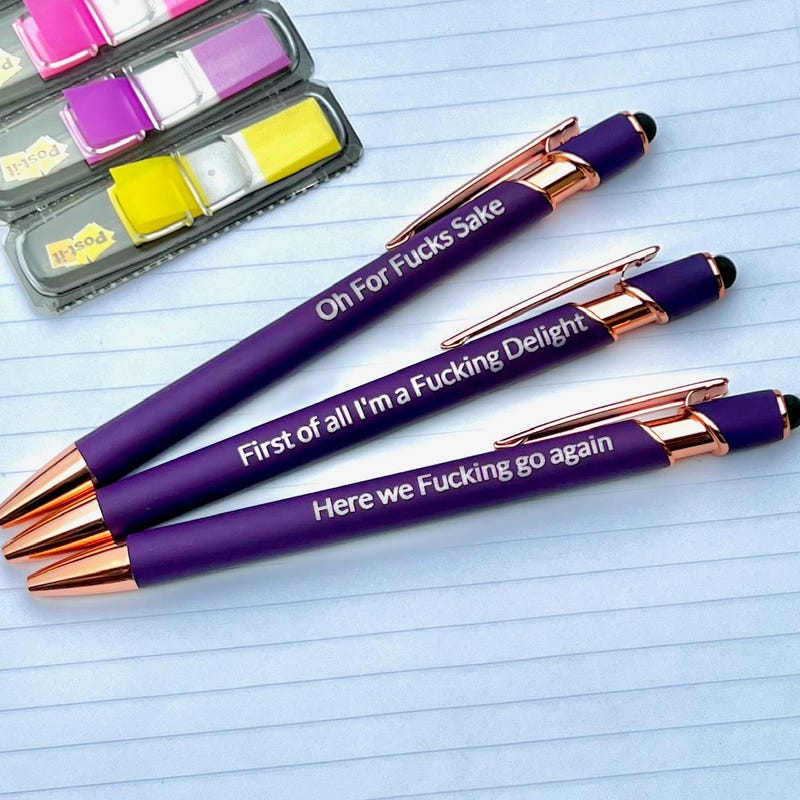 Swearing Pens Custom - Etsy