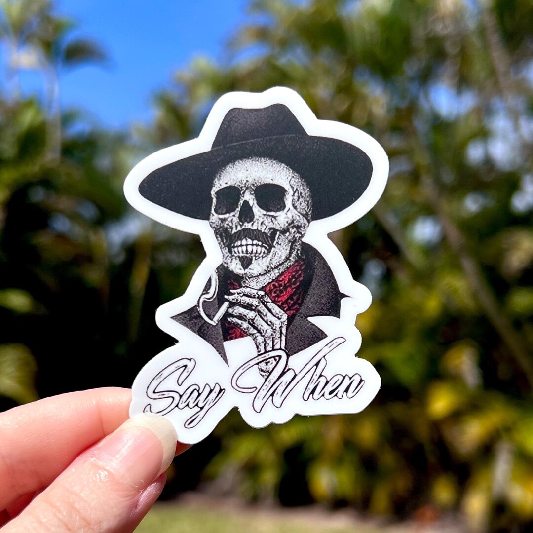 Doc Holliday Sticker: Tombstone Cowboy Skull Decal - Etsy