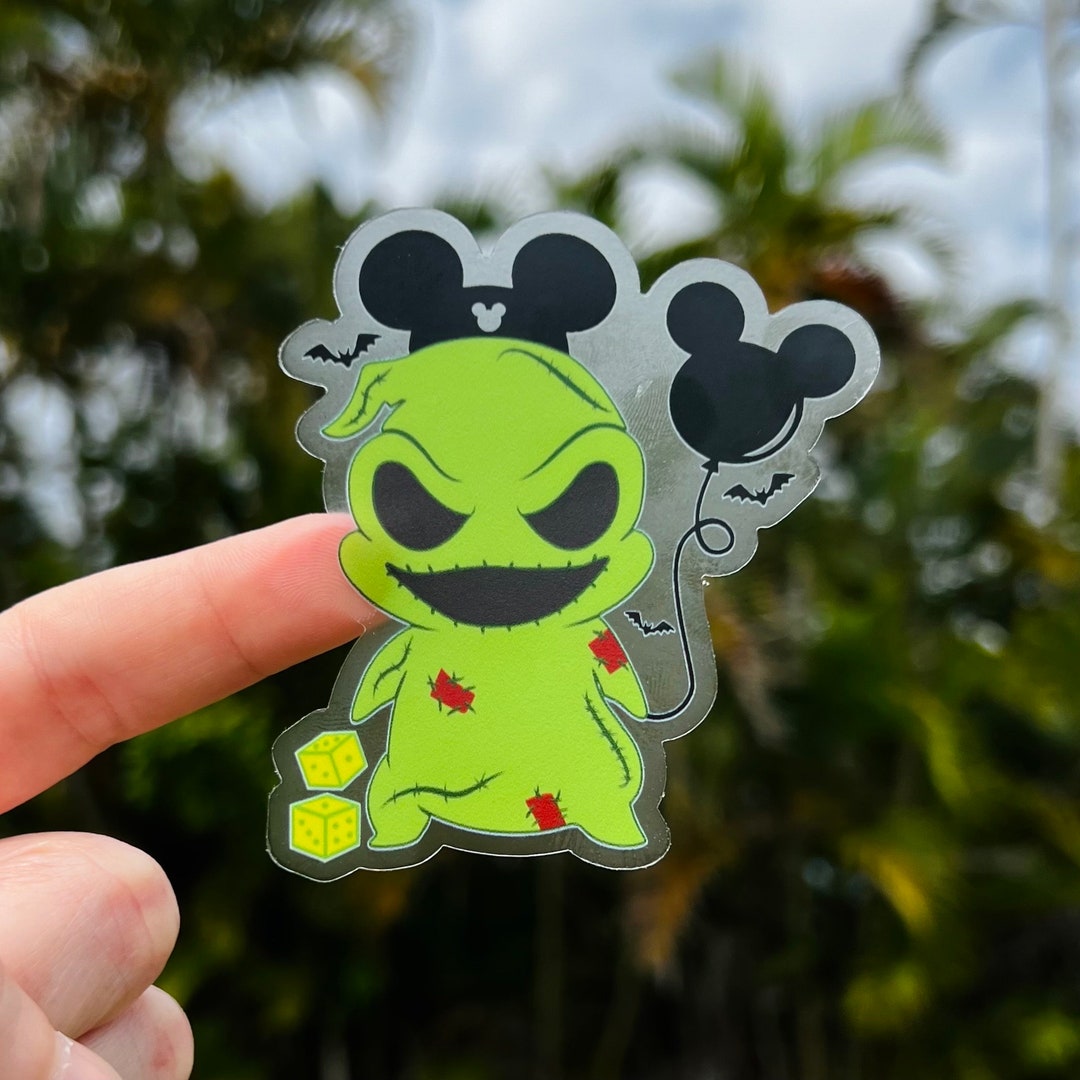 Oogie Boogie Disney Transparent Sticker Great for Water Bottles ...