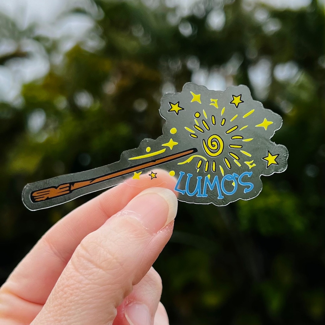 Lumos Spell Casting Transparent Vinyl Sticker - HP Inspired - Etsy