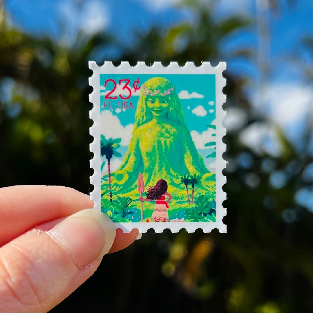 Moana Tefiti 1.5” Stamp Sticker Great for Waterbottles, Notebooks ...